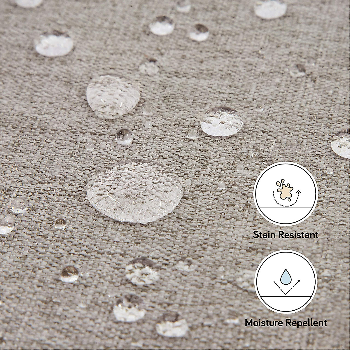 Babyletto Toco Upholstered Swivel Glider and Stationary Ottoman in Performance Grey Eco-Weave, Water Repellent & Stain Resistant, Fabric, Greenguard Gold Certified