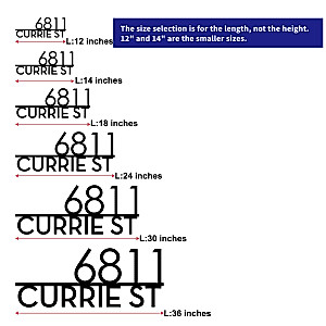 Custom House Number 304 Stainless Steel for Outside, Address Sign Plaque, Modern House Number (18")