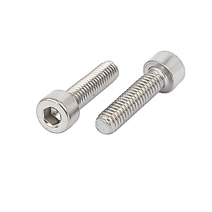 Aexit M4X16mm Fully quality Parts Thread Hex Socket Head Knurled Cap Screw Bolt Silver Tone 50pcs Model:72as619qo97