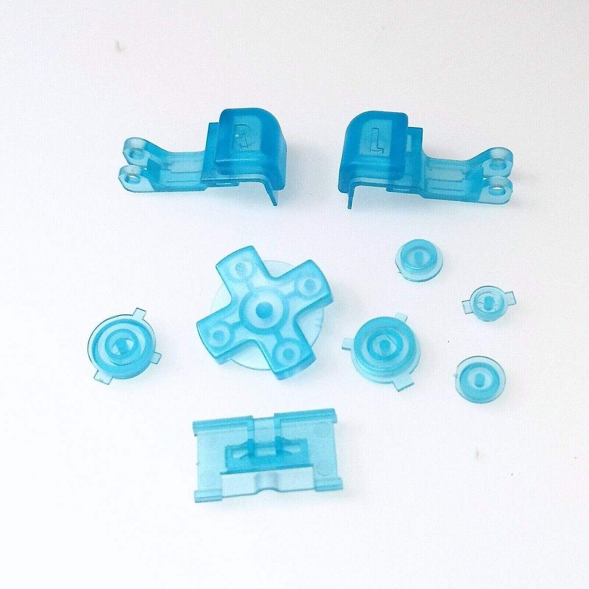 LR AB D PAD Button Key Buttons Part for Gameboy Advance SP GBA SP (Clear Blue)