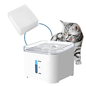 Pet Replacement Sponge Filters Qzbhct Pre Filter Sponges for 67oz / 2L Pet Water Fountain Cat Water Foam Filter Dog Drinking Water Sponge Foam Filters for Pet Dog Cat Fountain (24)