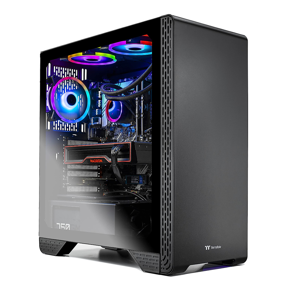 Skytech Siege 3.0 Gaming PC Desktop – Intel i9-10900K 3.7GHz, AMD 6800XT 16G GDDR6, 1TB NVMe, 16G DDR4 3000, 750W Gold PSU, 360mm AIO, AC Wi-Fi, Windows 10 Home 64-bit