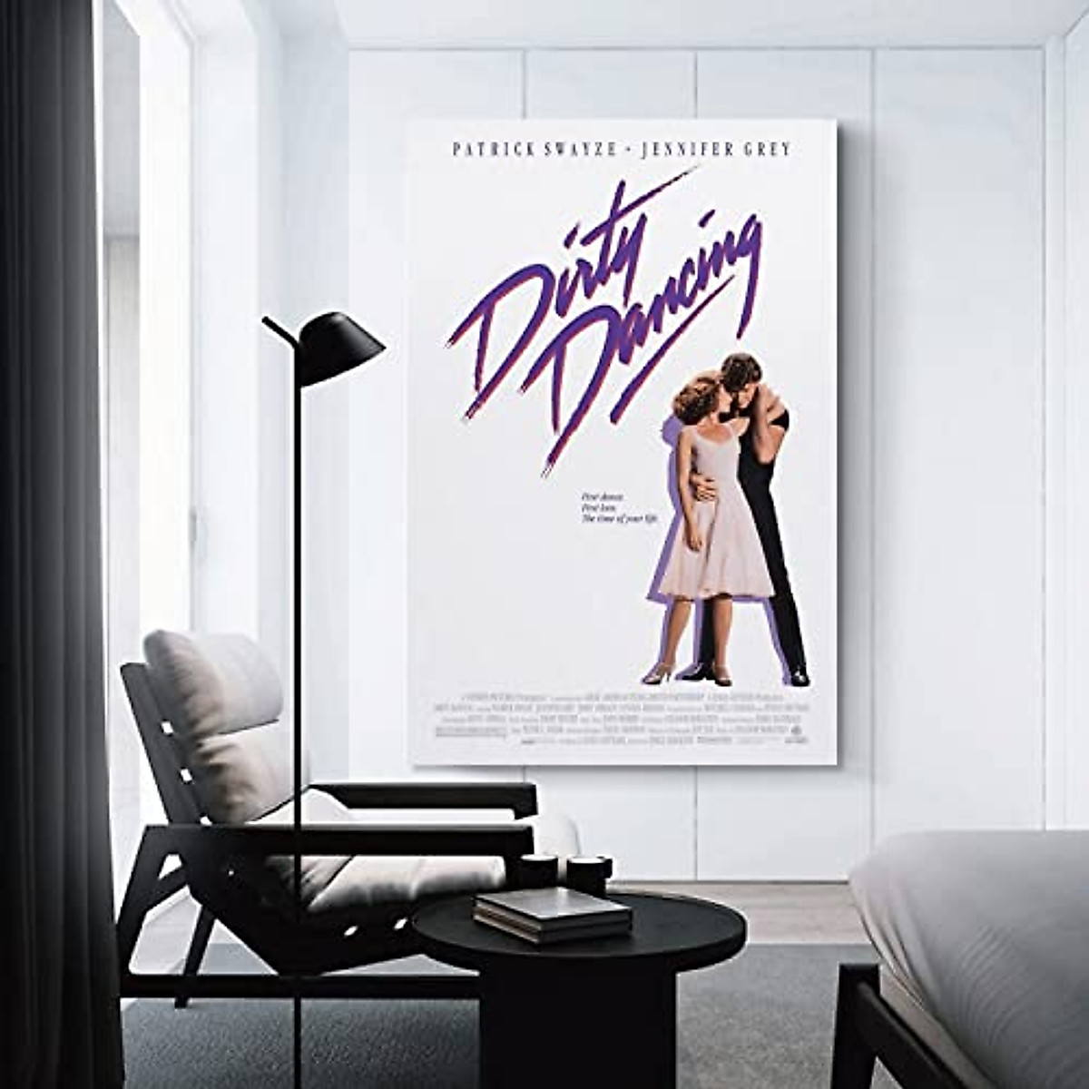 Movie Poster Dirty Dancing Movie Poster Romantic Dance Movie Wall Prints Canvas Prints Wall Art Paintings Canvas Wall Decor Home Decor Living Room Decor Aesthetic 08x12inch(20x30cm) Unframe-Style