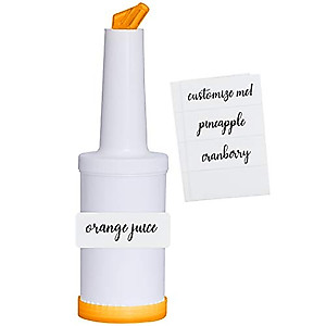 Bar Juice Pourer Store And Pour Containers Pour Bottles Drink Bartender Bottle Bottles Bartending Accessories,Tools,Supplies Pour Spouts Equipment Alcohol,Liquor Dispenser Mimosa, Speed(Combo pack 4)