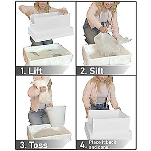 SpeedySift Sifting Liners Refill, 4 packs (56 ct), Color: Green