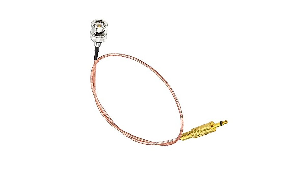 Eightwood BNC to 3.5mm Mono Audio Cable - Low Loss, Durable 1.6ft