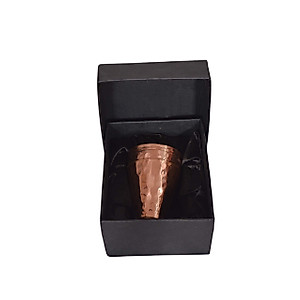 Generic Copper Essentials Mascow Mule Hammered Copper Shot Glasses(Set Of 4) 100% Pure Copper With Gift Boxes
