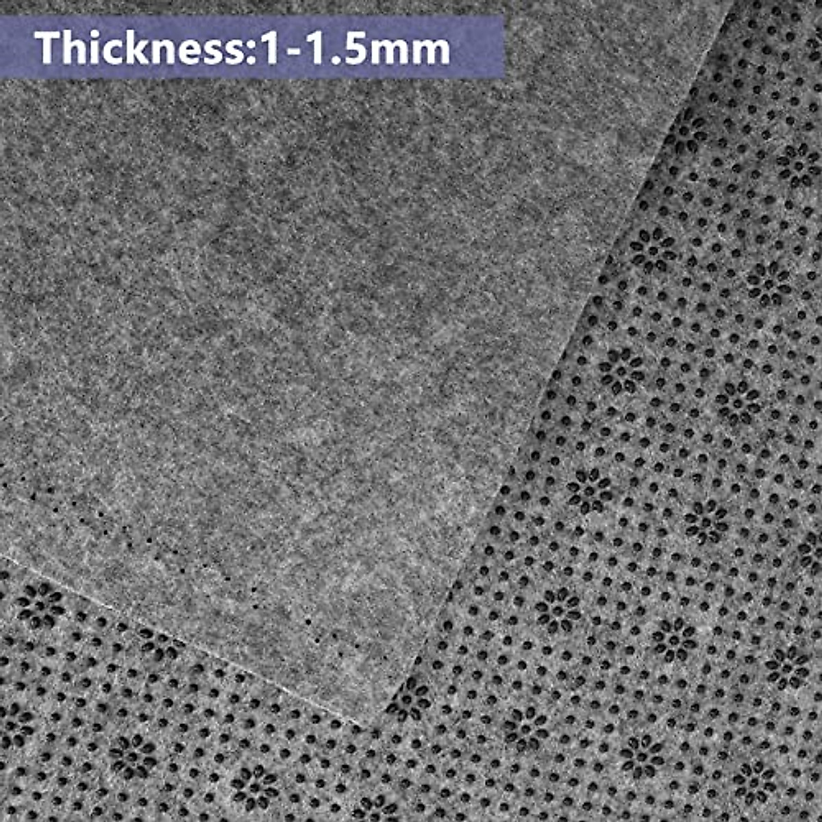 Pllieay 72x118 Inch Non Slip Final Backing Cloth, Vinyl Primary Tufting Cloth Backing Fabric, Non Slip Pad with Plum Blossom Pattern for Carpets Rug Tufting Gun Cushion Punch Needle