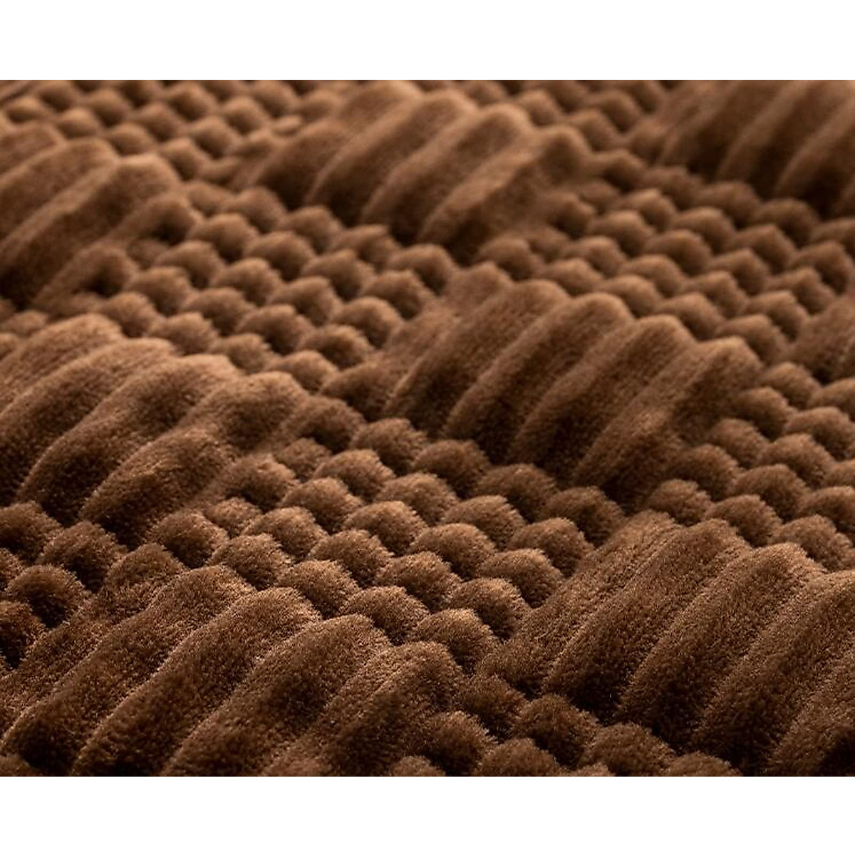 4 Pack Flannel Chair Cushion for Desk Chair Soft Plush Nonslip Seat Cushions Washable Kitchen Dining Chair Pads with Ties Office Car Sitting Chair Pads,18" x 18" (Brown)