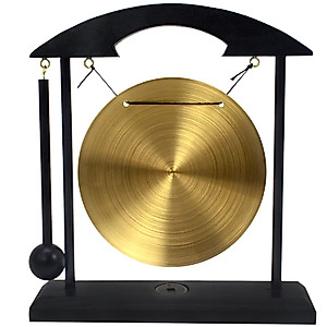 Zen Art Brass Feng Shui Desktop Gong for Home Office Desktop Decoration Meditation Practice W Fengshuisale Red String Bracelet H1302