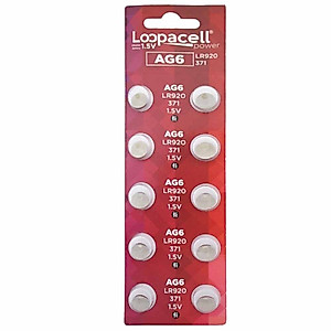 LOOPACELL 100 AG6 371 Watch Batteries