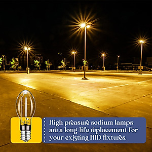 Rossesay LU150/MOG 150 Watt High Pressure Sodium Light Bulb, Mogul Base (E39) Light Bulb, ANSI Code S55, 2100K Outdoor Street Light Bulb, 20000 Life Hours,16000 Lumen