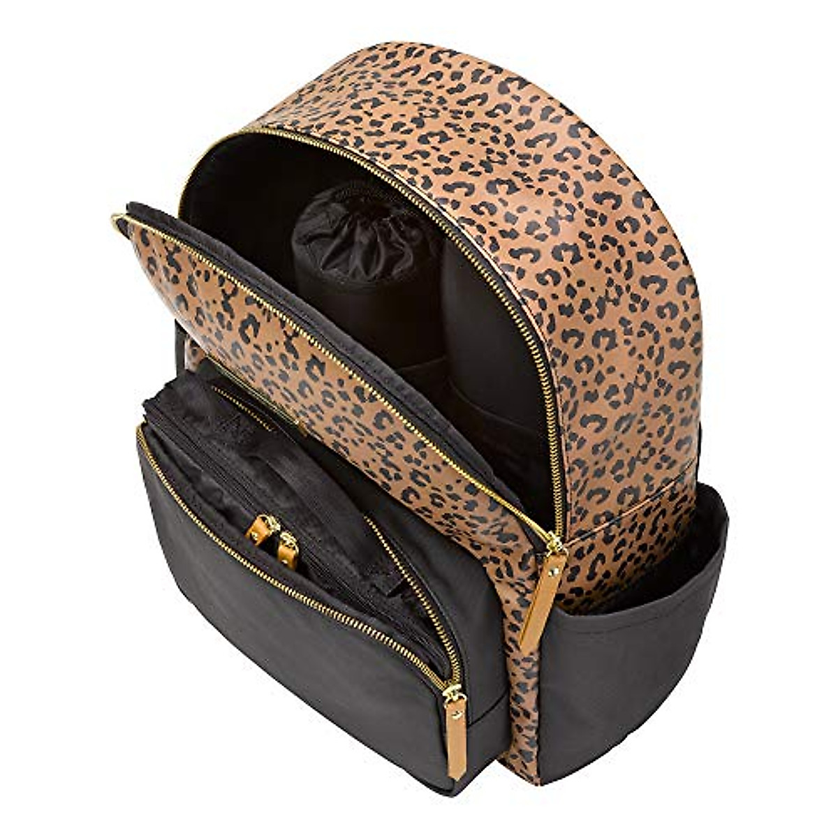 Petunia Pickle Bottom District Backpack | Baby Bag | Baby Diaper Bag for Parents | Baby Backpack Diaper Bag | Stylish, Spacious Backpack for On-The-Go Modern Moms & Dads | Shower Gift | Leopard/Black