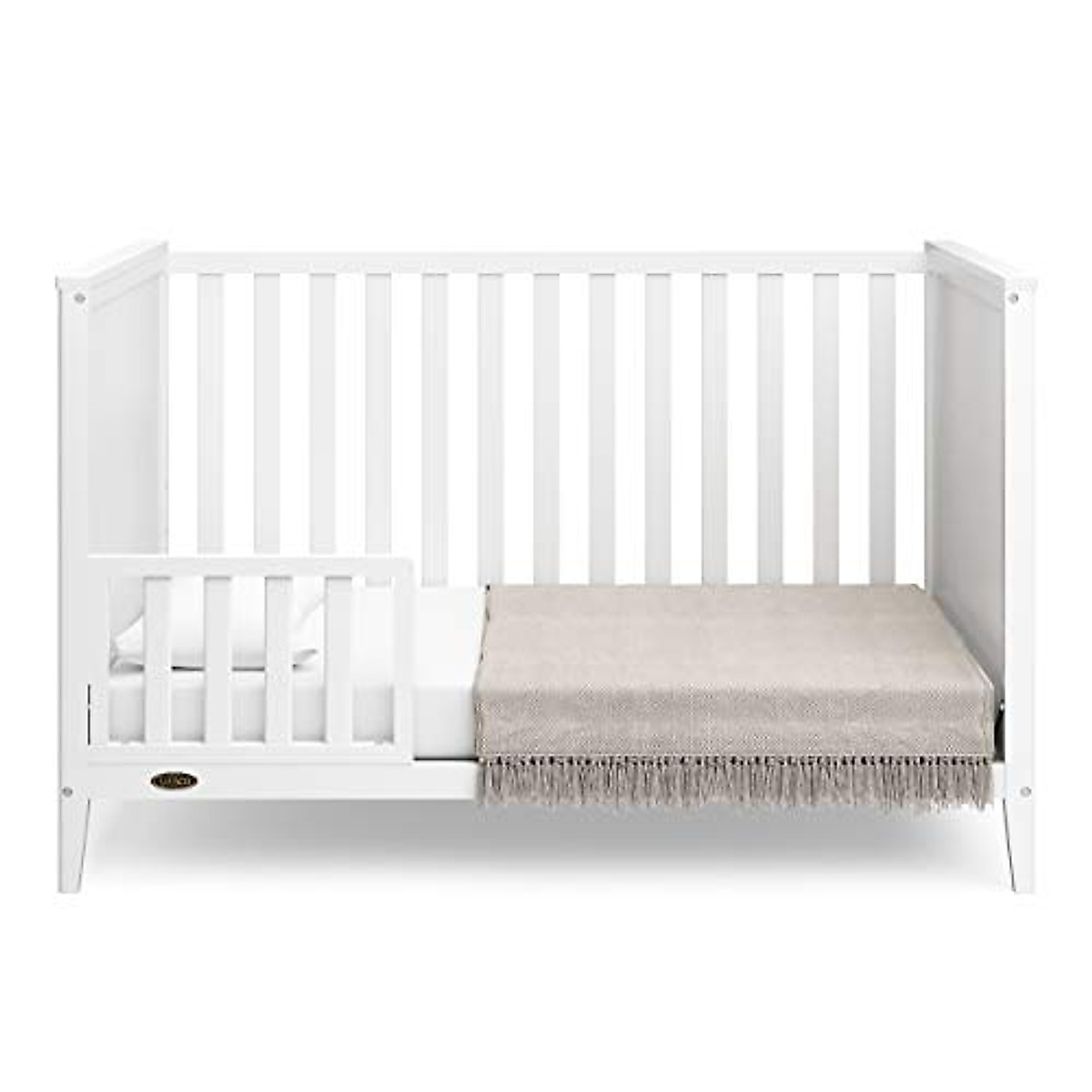 Graco Melbourne 3-in-1 Convertible Crib (White) – Converts from Baby Crib to Toddler Bed and Daybed, Fits Standard Full-Size Crib Mattress, Adjustable Mattress Support Base
