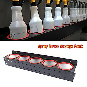 Bazargame Spray Bottle Storage Rack,Wall-mounted Spray Bottle Storage Holder Rack ,For can holder storage rack, spray bottle