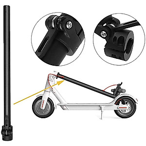 GLDYTIMES OEM Folding Pole Replacement for Xiaomi m365 Pro Electric Scooter Including Silicone Plug, Folding Slot Latch