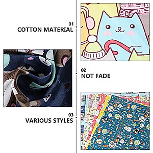 Healifty Quilting Fabric 7Pcs Cotton Fabric Bundle Animal Quilting Sewing Fabric Patchwork Cloths Sheets for DIY Craft Scrapbooking Mouth Cover Purse Bag 25x25cm Embroidery Fabric