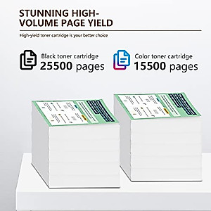 4 Pack(1BK+1C+1M+1Y) Compatible TK-8309 High-Yield Toner Cartridge Replacement for Kyocera Copystar CS-3050ci CS-3550ci CS-3551ci TASKalfa 3050ci 3550ci Printers,Sold by DDDZSWGS