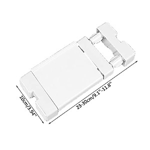 LIYIVNAA Extendable Narrow Closet Tension Shelf Slim Cupboard Divider Rod Adjustable Cabinet Organization Storage Rack Windowsill Bathroom Shelving Unit for Small Space - White