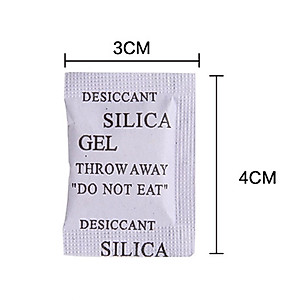 200 Pcs Food Grade Security Silica Gel Desiccant Pack Moisture Absorber Dehumidifier (size:200 pcs)