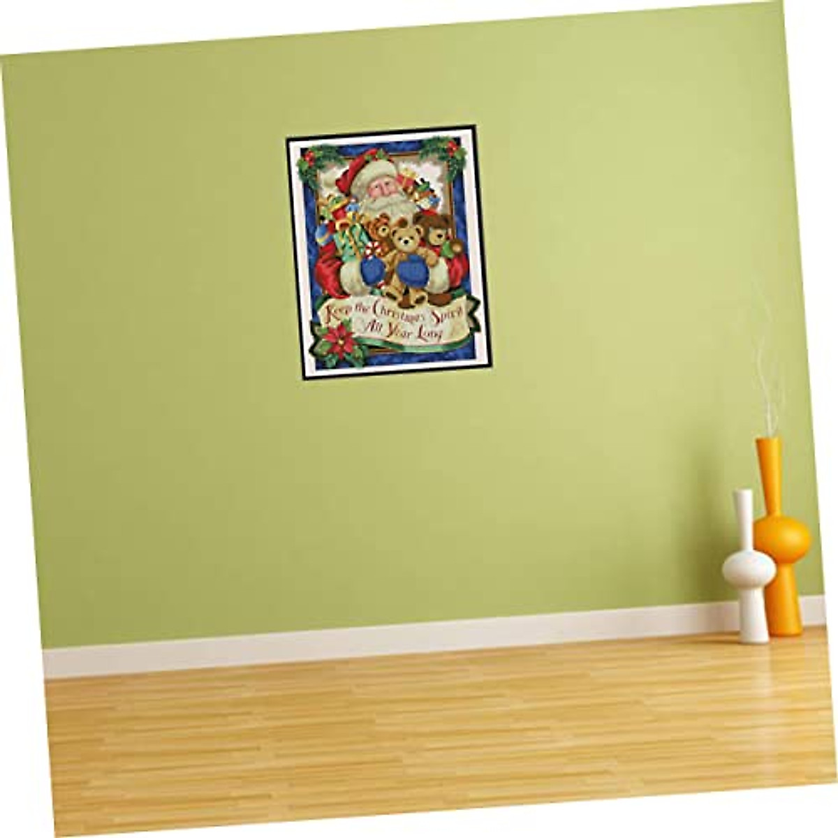 Asakkura Rhinestone Beads Christmas Cross Santa Winter Home Craft Kit Kits Crafts DIY Drill Full Gnomes Art Decor Adults Rhinestone Wall Diamond Gift Gem D Painting Beads for Claus Decorative Beads