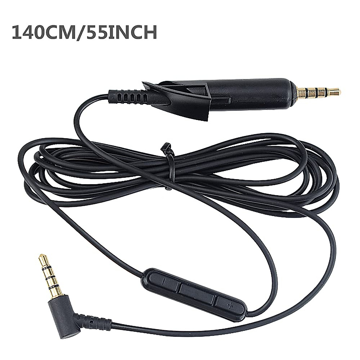 Saipomor QC15 Replacement Cable Upgrade Audio Extension Cord with Mic and Volume Control Compatible with Bose QuietComfort15 QC 15 Headphones