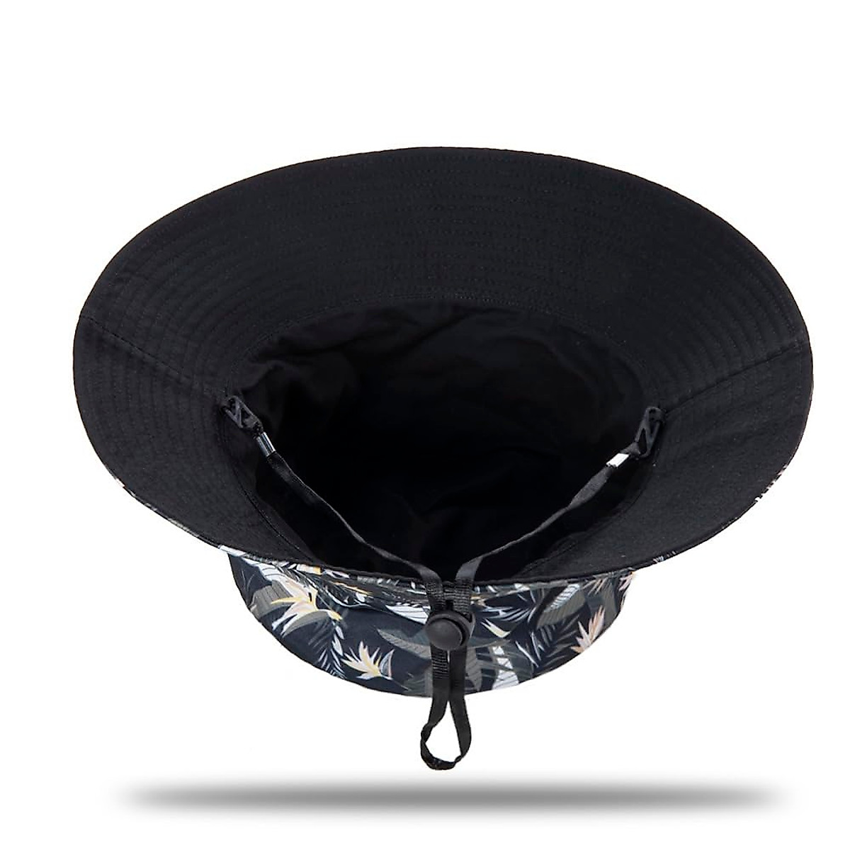 Oversize XXL Bucket Hat Reversible Extra Large Sun Hat Big Head Wide Brim Fishing Hat for Men Women Black-Dark Blue
