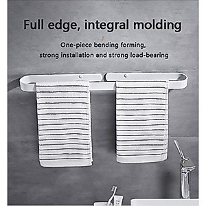 Hand Towel Bar, Bathroom Towel Holder, Kitchen Dish Cloth Hanger,Single Hole Without Holes, Strong Bearing Capacity, Space Aluminum Material, Rust-proof, Round Shape, Not Hurting Hands, Suitable For