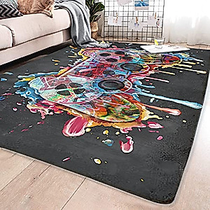 Gaming Room Decor Area Rugs for Kids Teen Boy Bedroom Rug Gamer Area Carpet 3D Printed Gamepad Controller Living Room Game Room Large Area Rug Non-Slip Comfy Floor Casual Mat 60"x39"