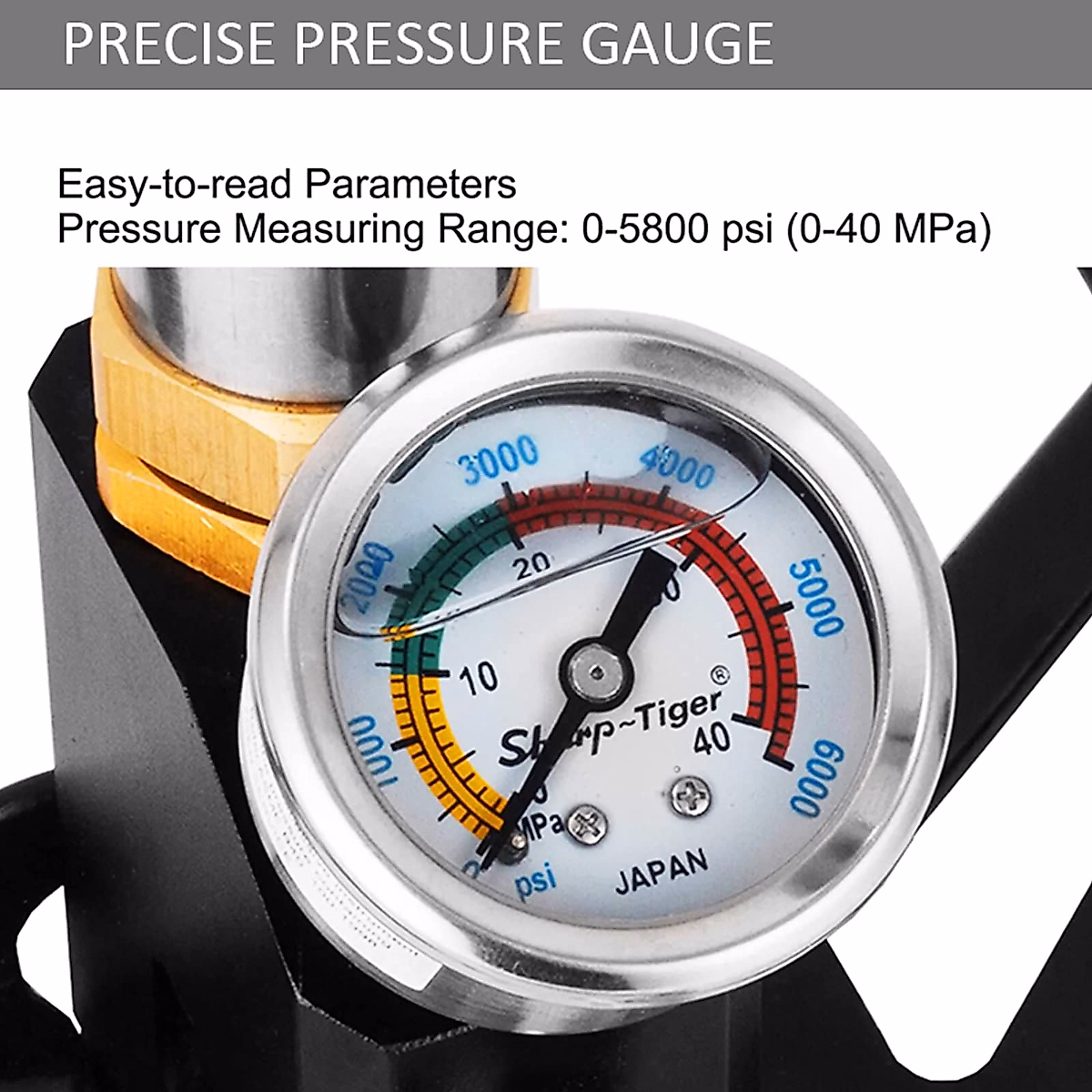 NUOGE 30Mpa 4500Psi 4 Stage PCP Hand Pump Air Compressor High Pressure Operated HPA Tank Hunting Air Rifle