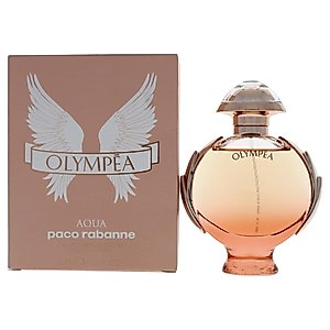 Paco Rabanne Olympea Aqua Fragrance For Women - Sweet, Amber, White Floral Scent - Notes Of Lemon Blossom, Clementine, Solar Notes, Water Jasmine - Floral Aquatic Fragrance - Edp Legere Spray - 1.7 Oz