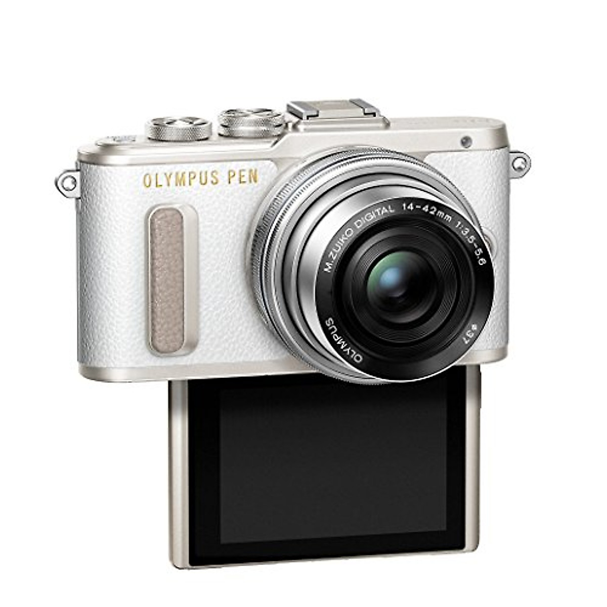 OLYMPUS Pen E-PL 8 EZ Double Zoom Kit [White][International Version, No Warranty]