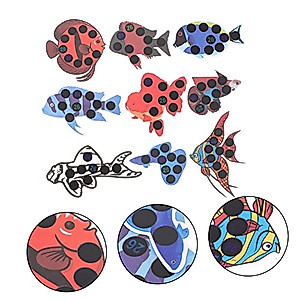 ULTECHNOVO Colored Stickers 3 Sets LCD Color Stickers Sticker by Numbers Glass Urinator U Pass Digital Fish Tank Temperature Gauge Fish Tank Fish Tank Sticker Digital Temperature Gauge