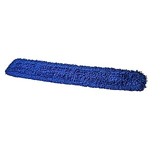 Tidy Tools Commercial Dust Mop Replacement Head – 48 x 5 in. Cotton Nylon Reusable Mop Head – Industrial Dust Mop Refill for Floor Cleaning & Janitorial Supplies, Blue