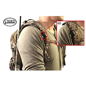 Sling Saddle Shoulder Clip by Creed Outdoors, Carry Your Rifle Hands Free, Easily Hooks to Your Rifle Sling and Holds Your Gun securely. (1 Shoulder Clip Only)