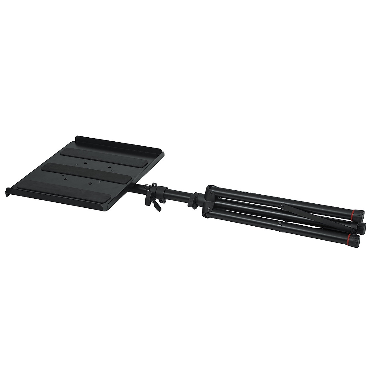 Gator Frameworks Heavy Duty Deluxe Adjustable Multi-Media Gear Stand Featuring 100x100 Vesa Mounting Brackets | Ideal for Laptops and more; Min/Max Height - 36"/48" (GFW-UTL-MEDIATRAY2)