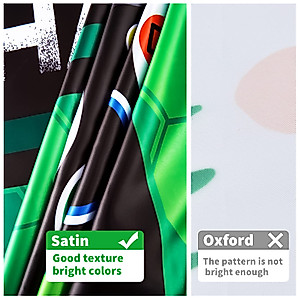 WERNNSAI Video Game Birthday Backdrop - Video Game Party Decorations for Boys 73" x 43" Game On Party Photo Background Level Up Gaming Themed Party Supplies Birthday Banner Wall Decor