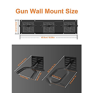 Kadunmina Gun Rack Wall Mount Adjustable Heavy Duty Steel Indoor Gun Racks Holds up to 160lbs Metal Shotgun Rack Indoor Suitable for Rifles Shotguns and Sniper Rifles Adjustable Rifle Storage Holde