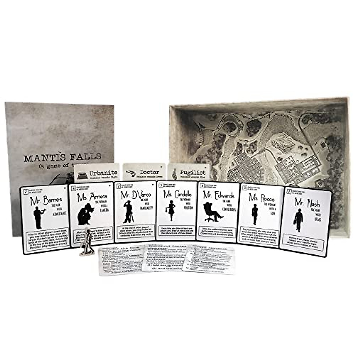Mantis Falls Board Game | Hidden Traitor Strategy Card Game for 2-3 Players | Sometimes Cooperative Adventure Game for Adults and Teens | Ages 14+ | Playtime 60-90 Minutes | by Distant Rabbit Games