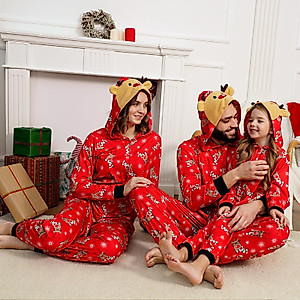 Neufigr Family Christmas Pajamas Matching Sets, Xmas PJs Mathching Set, Holiday Family Sleepwear Sets Long Sleeves and Pants Outfits(E916779)