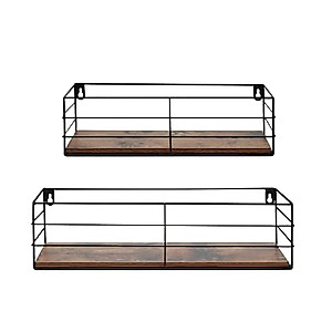 CRUGLA Floating Bathroom Wall Mounted Shelves 5 Sets