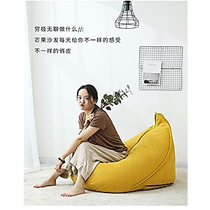 ZYJBM Bean Bag Lazy Sofa Home Creative Lazy Chair Reclining Bedroom Small Apartment Tatami Single Back Chair Balcony