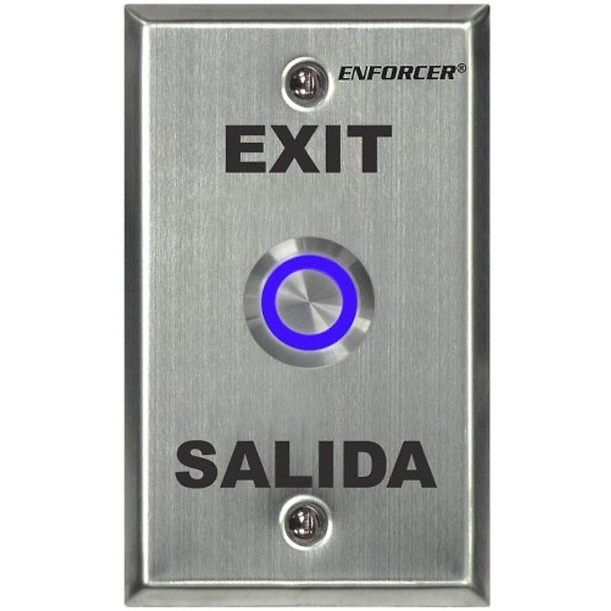 Seco-Larm Enforcer Push-to-Exit Plate, Vandal Resistant, Illuminated (SD-7275SGEX1Q)