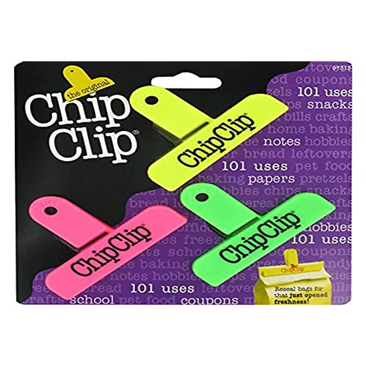 Robinson Home Products 97313 3 in. Bright Chip Clip 3 Count