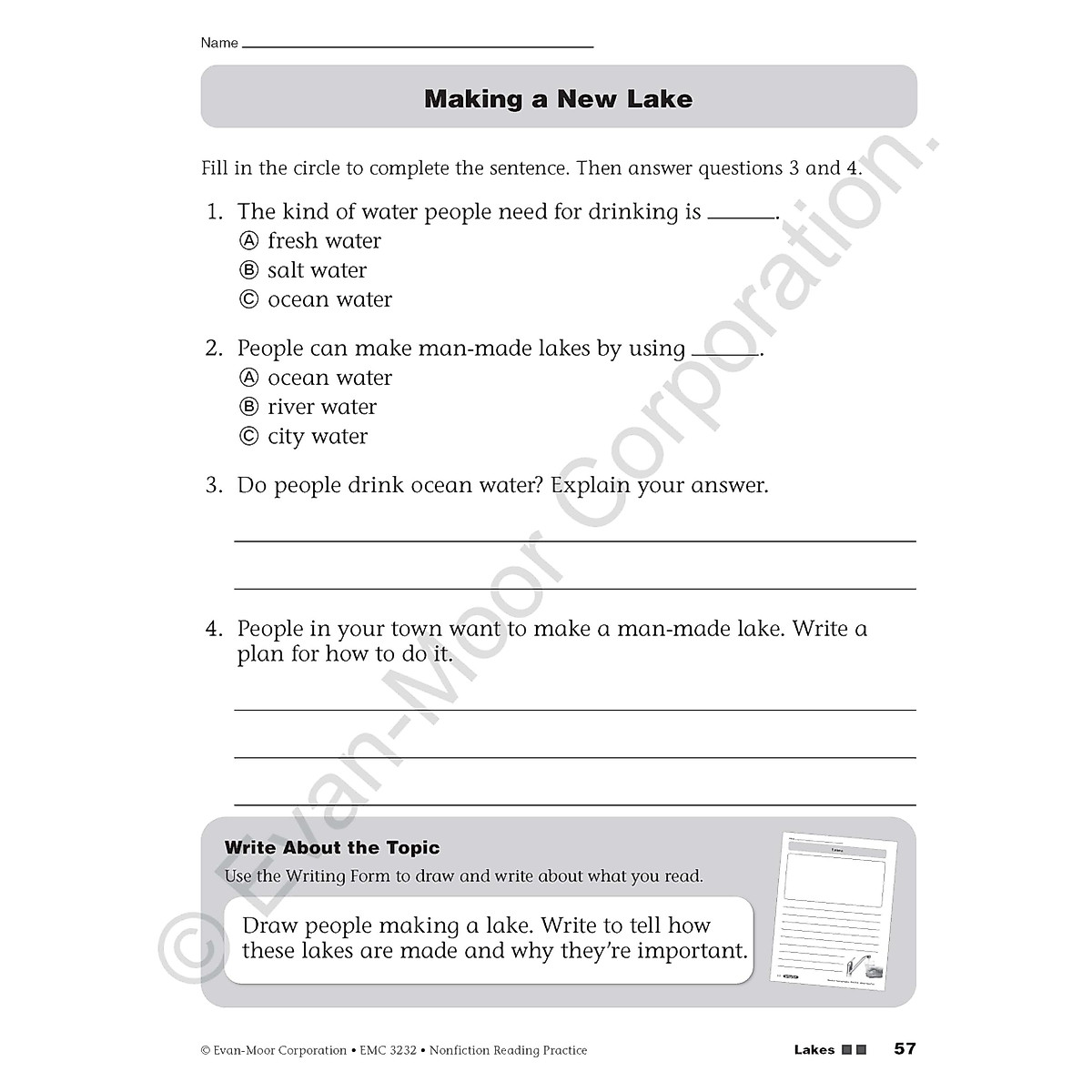 Evan-Moor Non-Fiction Reading Practice, Grade 2