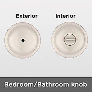 Kwikset 97300-829 Juno Privacy Knob, Pack of 1, Satin Nickel
