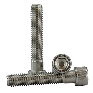 Stainless 3/8-16 x 2 (3/4" to 3" Available) Socket Head Cap Screws, Full Thread, Hex Drive, Stainless Steel 18-8, Coarse Thread (3/8-16 x 2)