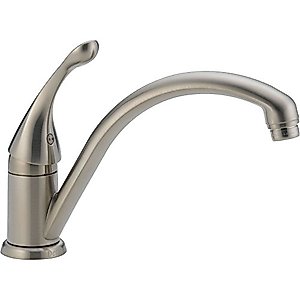 Delta Faucet 141-SS-DST Collins Single Handle Kitchen , Stainless, 3.00 x 13.00 x 22.00 inches