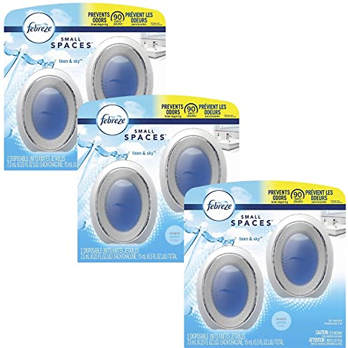 Febreze Small Spaces Air Freshener - Linen & Sky (Pack of 6)6