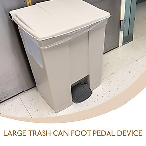 Cabilock Garbage Can Step Pedal Replacement Kitchen Trash Can Outdoor Garbage Bin Pedal Step On Wastebasket Pedal Plastic Foot Pedal Pad for Office Bedroom Bathroom